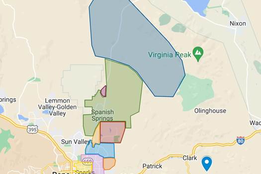 Exclusive Neighborhood Map of Sparks, Nevada